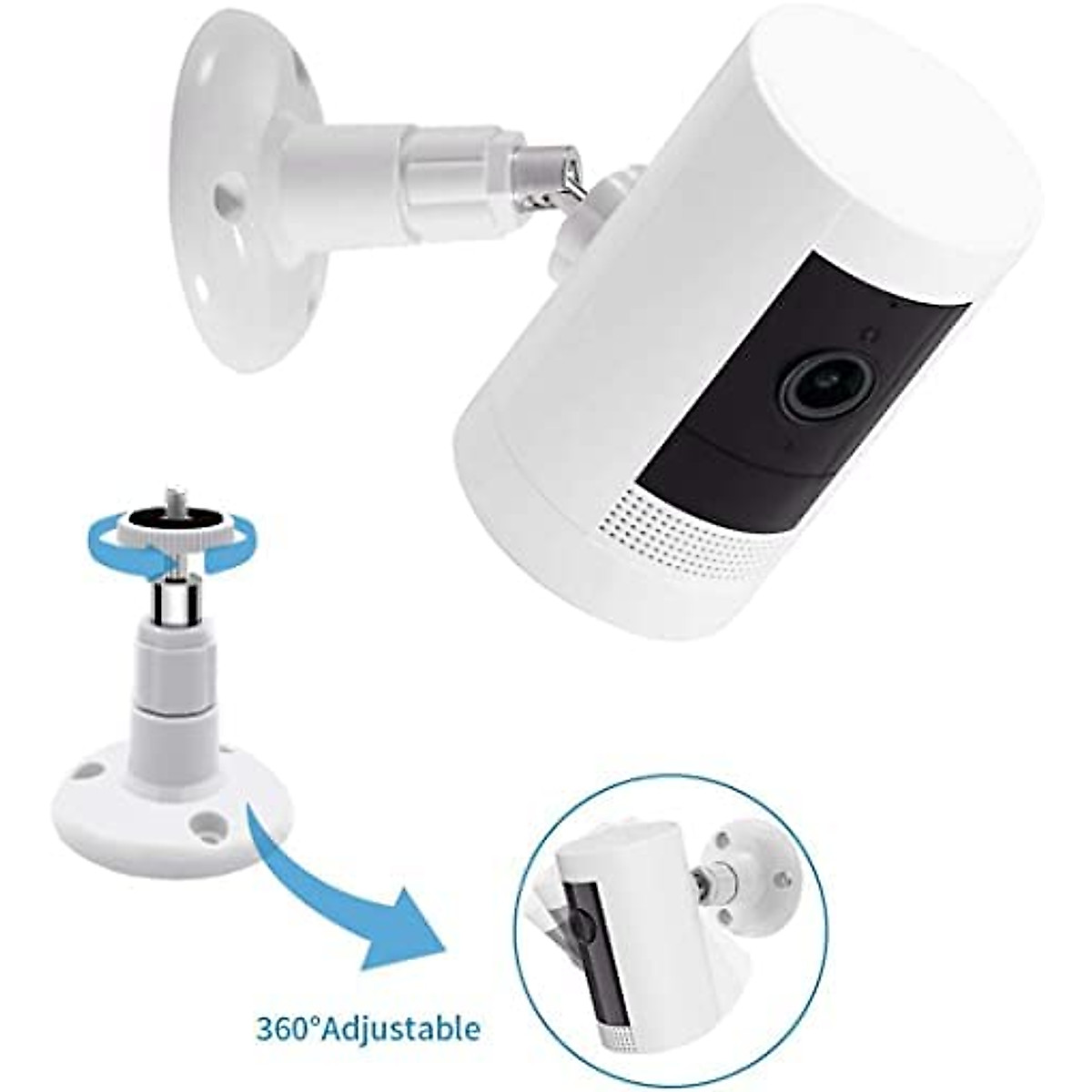 Wall Mount for Ring Indoor Cam & Ring Stick Up Cam, 360 Degree Adjustable Mount Bracket for Ring Camera Outdoor Indoor Security Camera System(3 Pack)