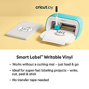 Cricut Joy Smart Label Writable Vinyl - Adhesive Decal Roll - 5.5" x 48" - DIY Label Making for Home Organization, Wedding Labels, Address Labels