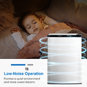 KOTEK 3.0 Cu.Ft Compact Mini Freezer, Upright Small Freezer w/Reversible Single Stainless Steel Door, 7 Grade Adjustable Thermostat, Freestanding Small Freezer for Home, Office, Apartment