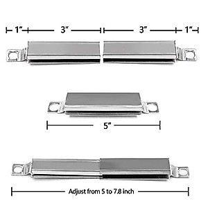 Hongso Repair Kit Replacement for Charbroil Performance 475 4 Burner 463347017, 463361017, 463673017, 463376018P2, Liquid Propane, Heat Plates g470-0004-w1, Burners, Adjustable Carryover Tubes