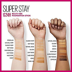 Maybelline New York Super Stay Foundation Stick for Normal To Oily Skin, Deep Bronze, 0.25 Ounce (Pack of 2)