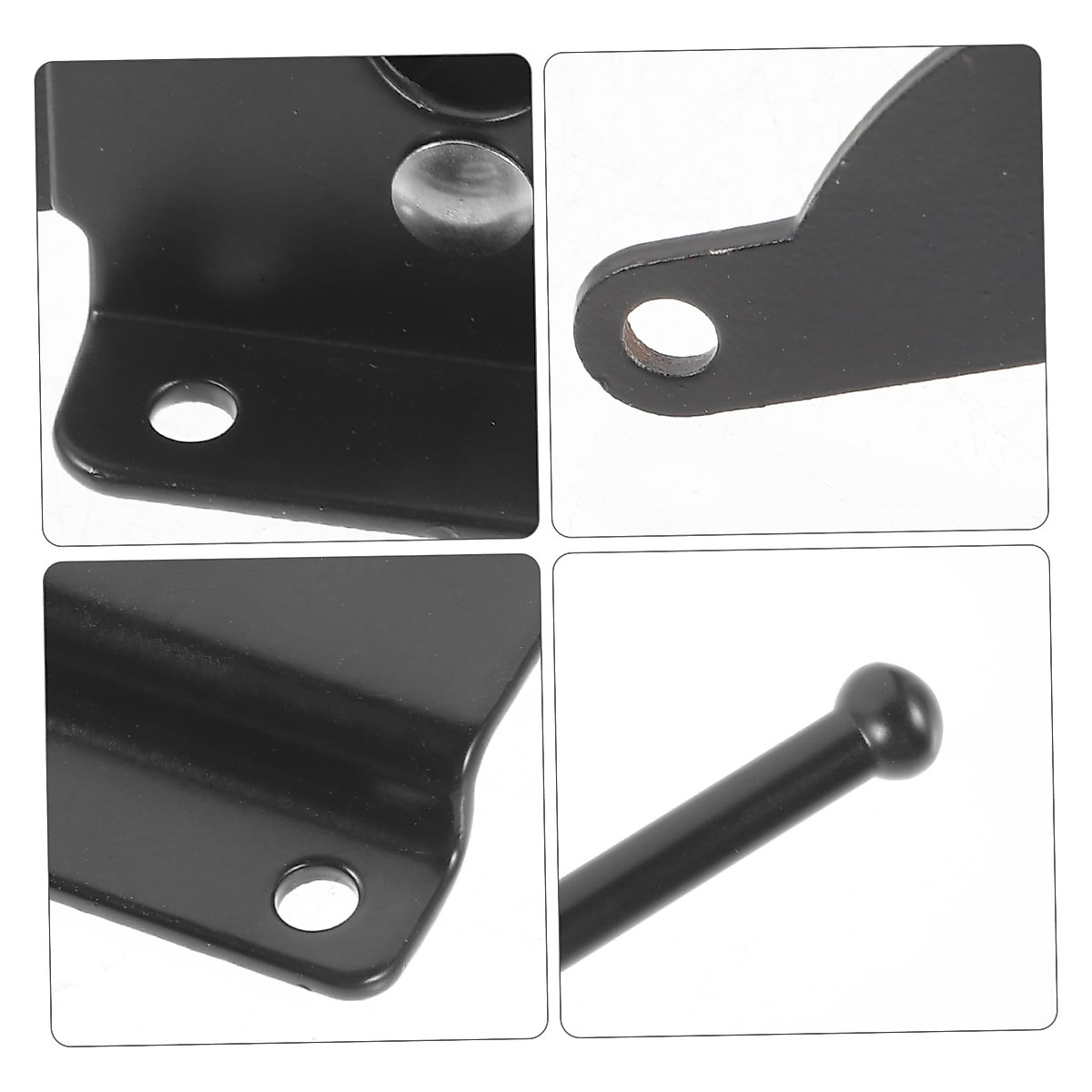 Housoutil 1 Set Hinges gate Latch for Wooden Fence Latch Hook Fence Latch gate Locks for Wooden Fence gate latches Heavy Duty gate Latch gate Handles Long Door Latch The Fence Carbon Steel