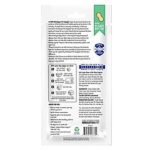 Himalayan Dog Chew Original Yak Cheese Dog Chews, 100% Natural, Long Lasting, Gluten Free, Healthy & Safe Dog Treats, Lactose & Grain Free, Protein Rich, Peanut Bits, Medium, Dogs 35 lbs and Smaller