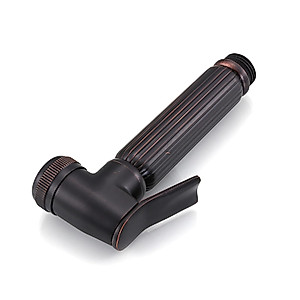 FLEYYXBN Chrome Golden Bidet Faucet Hand Held Sprayer Gun Bathroom Accessories Toilet Shower Head Bidet Sprayer Head (Color : Chrome with Golden)