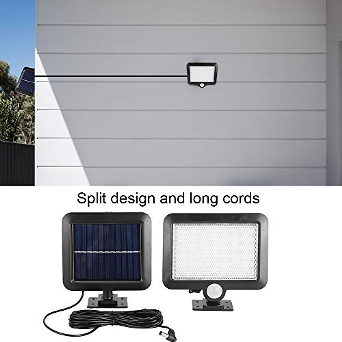 Oumefar Multifunctional Intelligent Motion Sensor LED Garden Lights Solar Wall Light Large Capacity Home Lighting