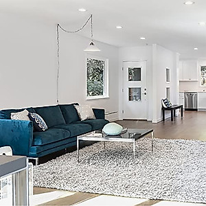 Design House 517565 Millbridge Traditional 1-Light Indoor Hanging Swag Light with Alabaster Glass Shade for Living Dining Room Bar Area, Satin Nickel Finish