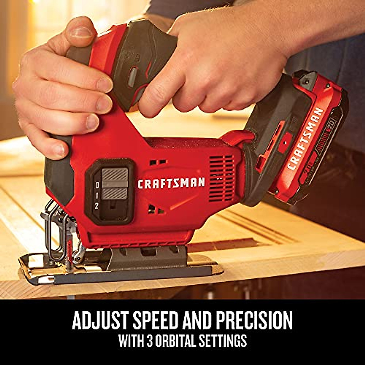 CRAFTSMAN V20* Cordless Jig Saw Kit (CMCS600D1)