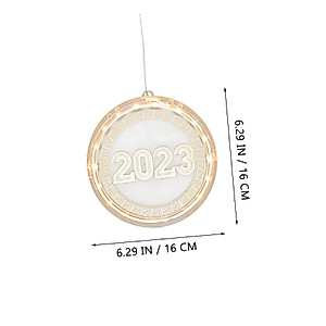 DOITOOL 2023 Lights Color Lights Curtain Lights Christmas Silhouette Light Christmas Sucker Light Christmas Window Hanging Lights Decoration Window Trim Holiday Lights White Acrylic Led