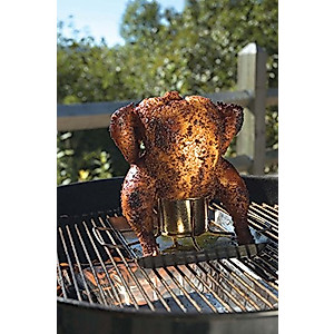 Steven Raichlen SR8016 Best of Barbecue Beer-Can Chicken Roaster Rack, Stainless Steel