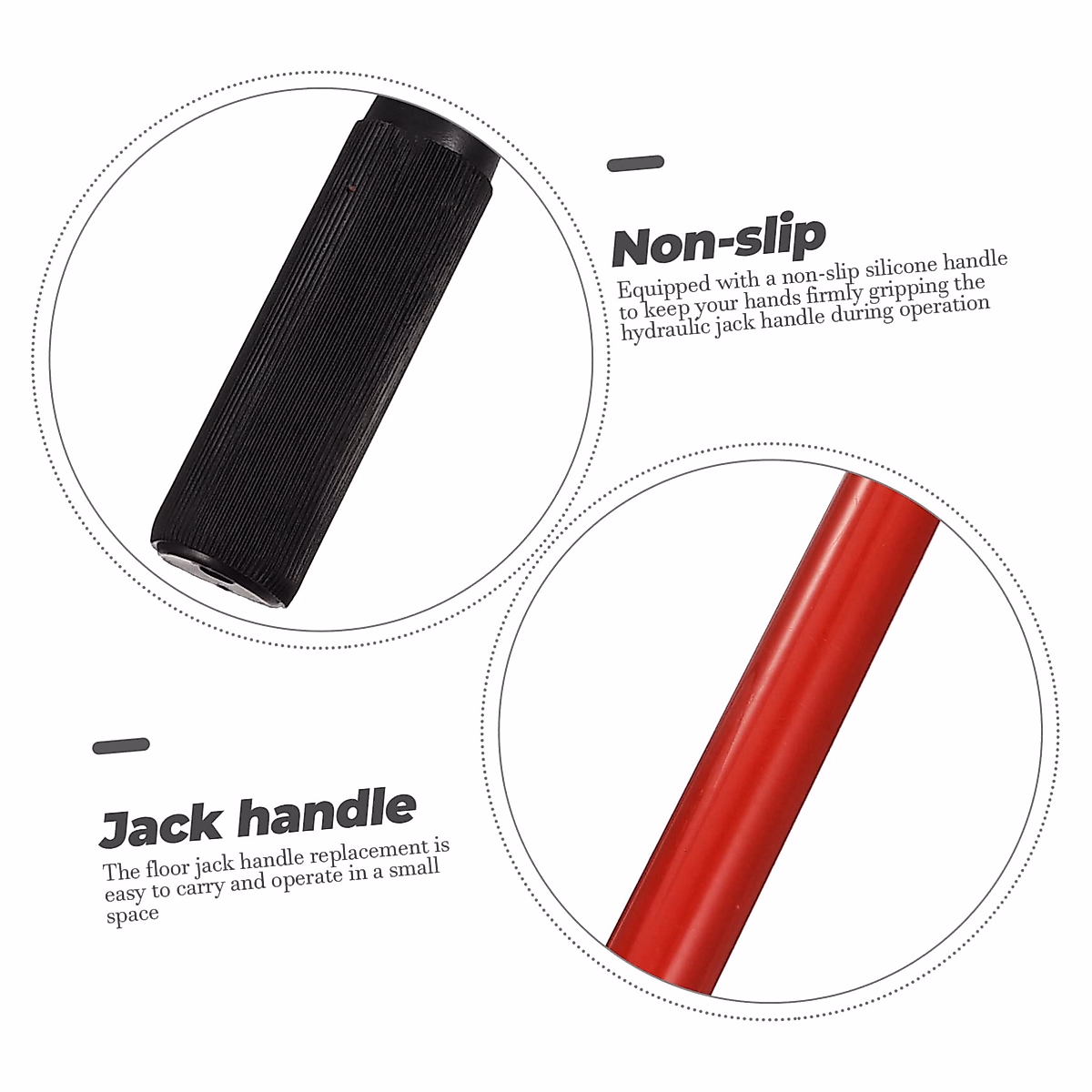 NOLITOY 2pcs Jack Handle Floor Jack Replacement Parts Trailer Accessories Jack Stands 6 Ton Trailer Parts Hydraulic Jack for Car Floor Jacks Automotive Trailer Jack Cars Steel Thin Gadgets