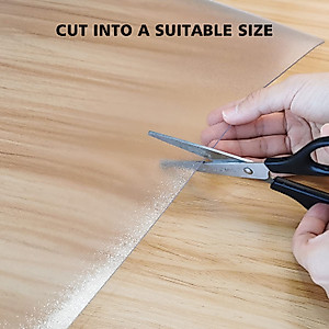 FURKIT Floor Mats for Home, 5'×7' Clear Area Rug for Dining Room, Durable Non-Slip Hard Floor Living Room Rug, PVC Waterproof Rolling Chair Protector for Kitchen, Bedroom, High Traffic Areas