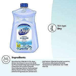 Dial Complete Antibacterial Foaming Hand Soap Refill, Spring Water, 52 fl oz