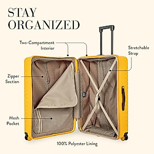 Bric's 30" Expandable Spinner Suitcase - Travel Luggage with TSA-Approved Lock and Hard Shell Exterior - B|Y Ulisse - Mango