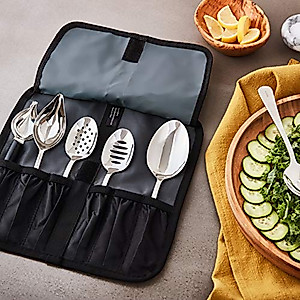 Mercer Culinary 7-Piece Plating Spoons II Set, Silver