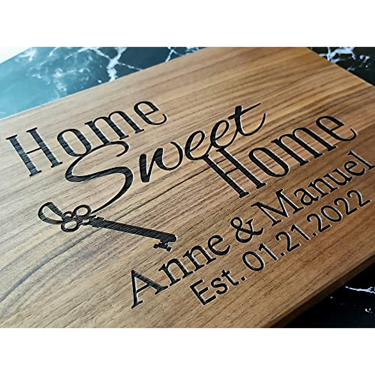 Housewarming Gifts, Personalized Cutting Board for Men, Parents, Couples, Newlyweds, New Home Decor, New Apartment, First Home - Home Sweet Home