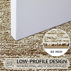 REFETONE Indoor Doormat, Front Door Mat 24"x36" Absorbent Rubber Backing Non Slip Back Door Mats, Machine Washable Low-Profile Entry Rug, Resist Dirt Inside Floor Mat Door Rugs for Entryway, Coffee