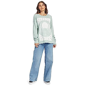 Roxy Women's Oversized Long Sleeve T-Shirt, Bhb0, X-Small