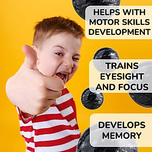 Entervending 25 Pcs Large Bouncy Ball 45 mm - Silver Bowling Bounce Balls