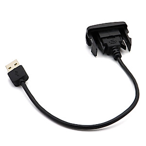 MOTONG Male to Female USB Power Port Socket Adapter for Toyota VIGO, Please Confirm The Dashboard Hole's Size Before Order(40 * 20mm)