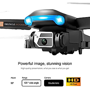 MIANHT Drone With 4K Dual HD Fpv Camera - Remote Control Black Quadcopter, RC Toys Gifts For Boys Girls, with Optical Fl-ow Localization, Altitude Hold Headless Mode, One Key Start Speed