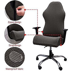 MARURY Big and Tall Office Chair, Elastic Armchair Computer Office Chair, Modern Home Office Desk Chair, with Memory Sponge for Home Office Make Up