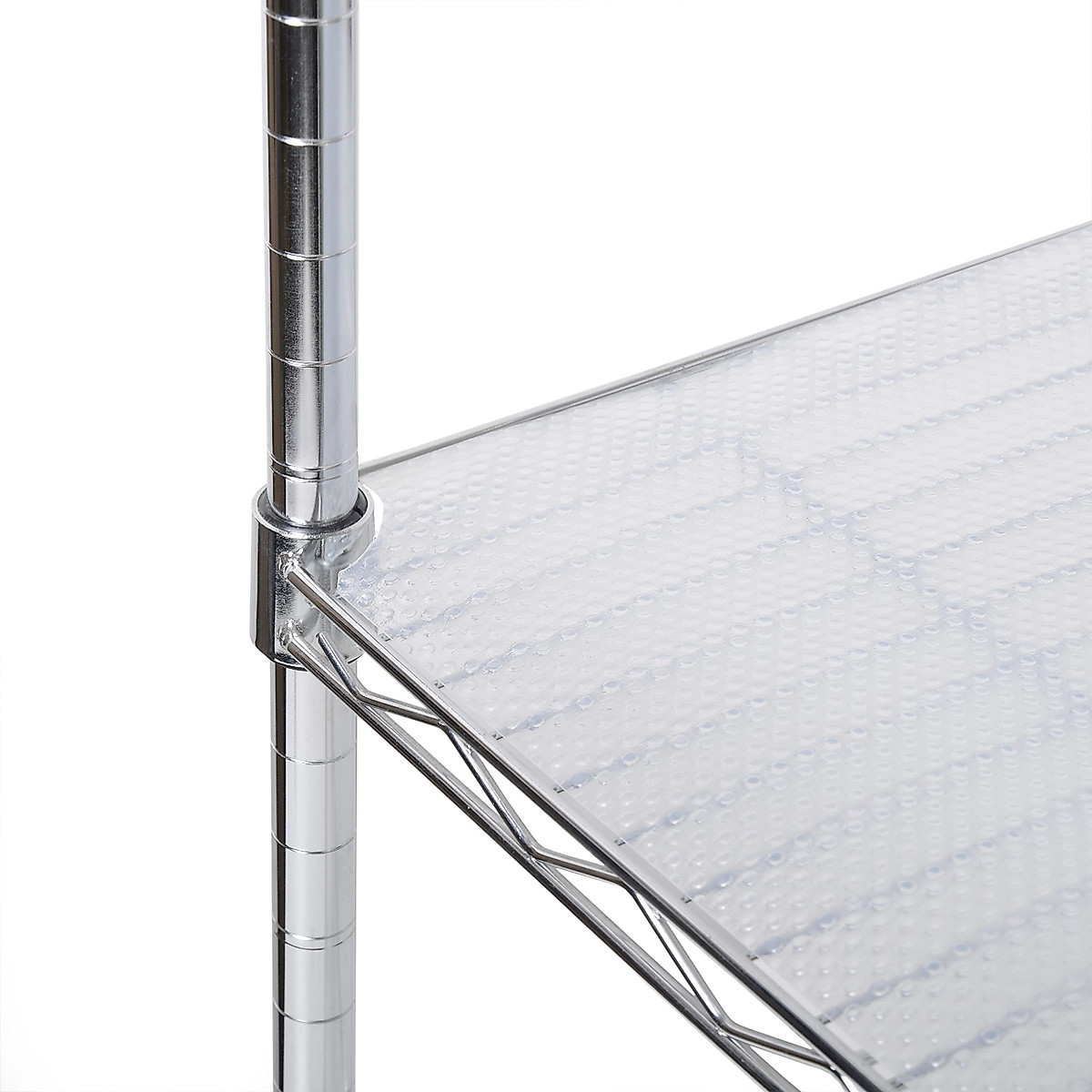 Con-Tact Brand Duraliner Premium Plus Heavy Duty Non-Adhesive Shelf and Drawer Liner, 12" x 20', Clear Nova Dots (12" x 20')