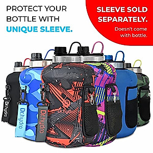 DR.HYDRO 1 Gallon Water Bottle with Straw - Large Water Bottle | BPA free Sports Water bottle | Big Water Bottle with Silicone Handle | Leak Proof Gym Water Jug Lid For Fitness Gym Goals