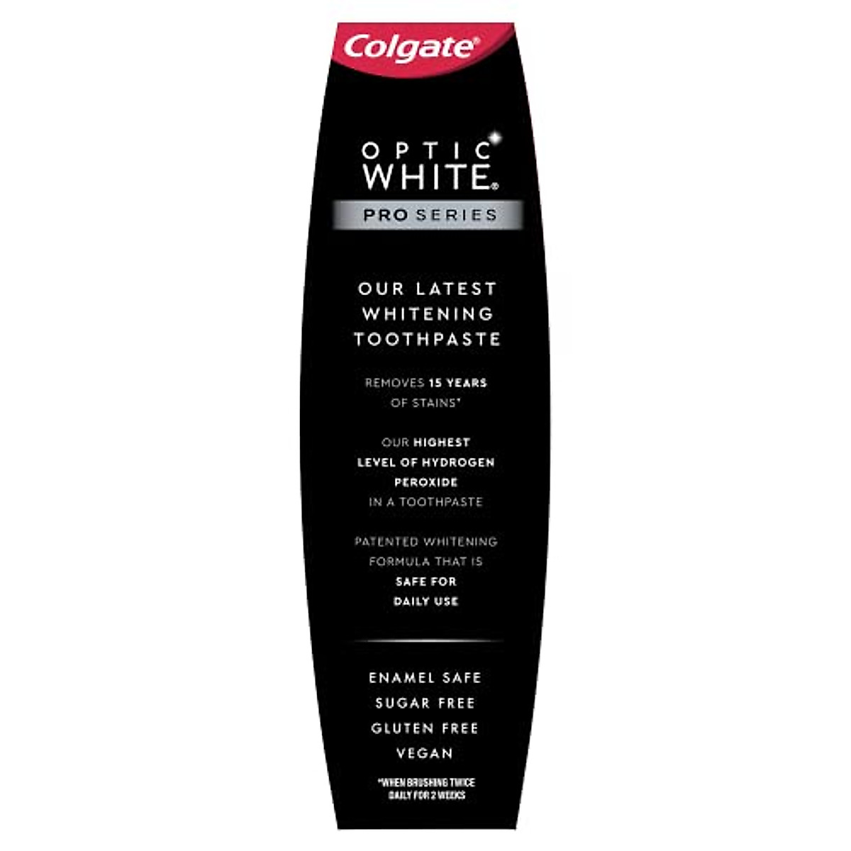 Colgate Optic White Pro Series Whitening Toothpaste with 5% Hydrogen Peroxide, Vividly Fresh, 3 Oz Tube