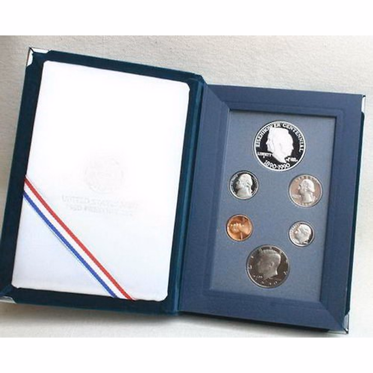 1990 US Mint Prestige Proof Unc Coin Set W/COA
