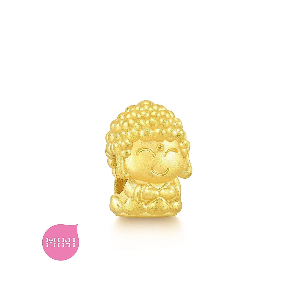 CHOW SANG SANG 999 24K Solid Gold Zodiac Guardian Buddha Mini Charm Blessing Bracelet for Women and Men (For Chinese Zodiac: Dog and Pig) 93634C