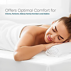 100 Pcs Disposable Massage Table Sheets,Non-woven Spa Fabric Sheets for Esthetician,Tattoo,Waxing and Lash Bed(31.5" x 71",white)