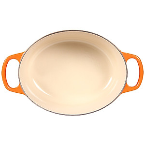 Le Creuset Enameled Cast Iron Signature Oval Dutch Oven, 3.5 qt., Flame