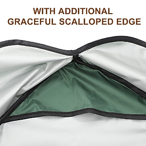 Cabilock Outdoor Swing Canopy Replacement Chair Canopy Seat Furniture Sunshade UV Block Garden Swing Cover for Patio Yard Seat - Three seat 195x125cm (Green)