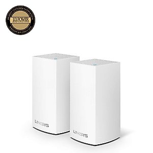 Linksys WHW0102 Velop Whole Home Smart Mesh Wi-Fi System with 2-Port Gigabit Ethernet 2 Pack, White (Renewed)