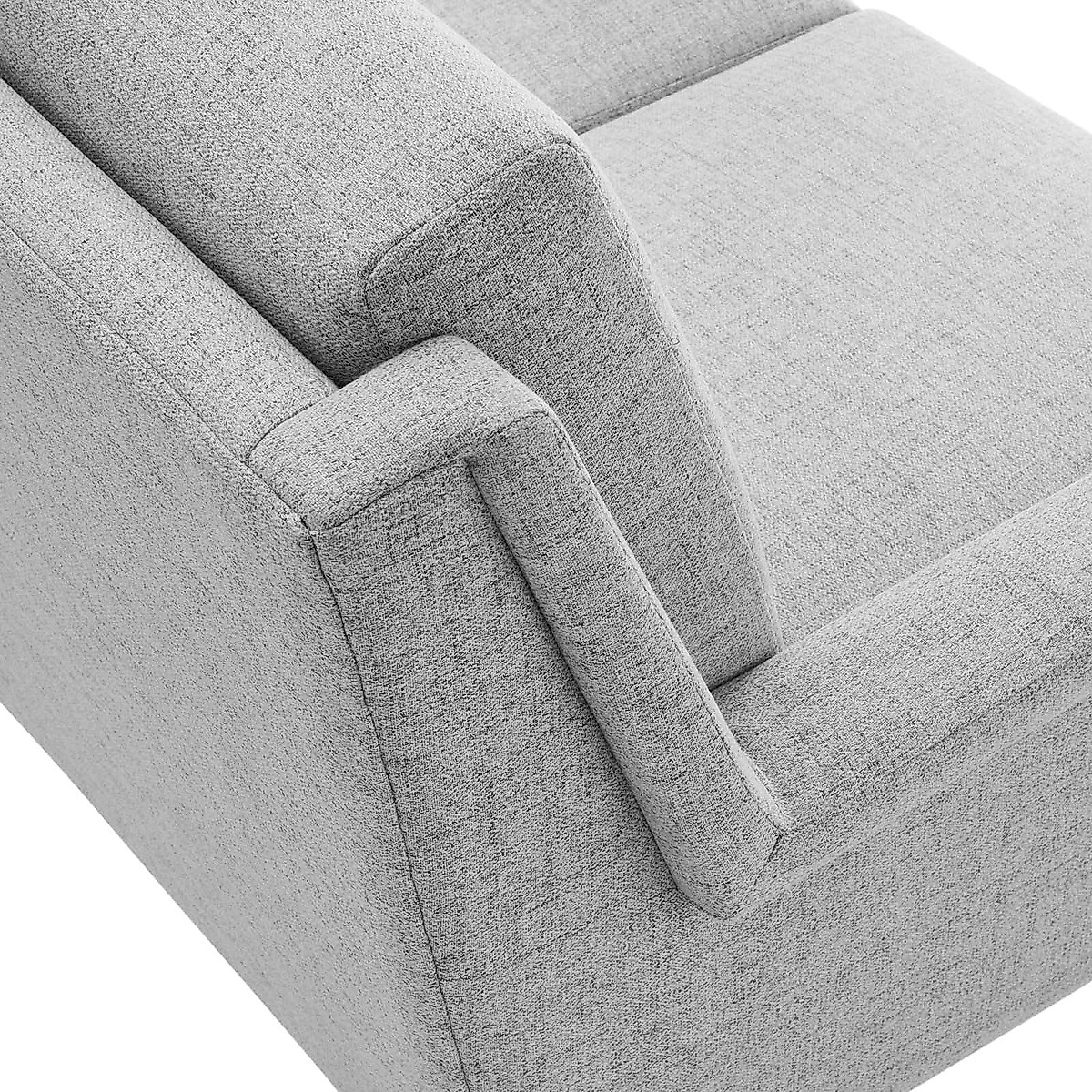 Modway Chesapeake Upholstered Fabric, Sofa, Black Light Gray