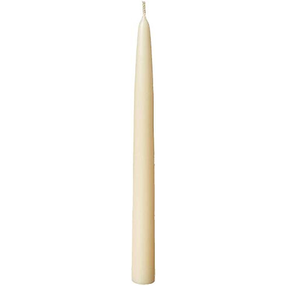 Root Candles 7917 Unscented Smooth Hand-Dipped 9-Inch Taper Candle, 12-Count, Ivory