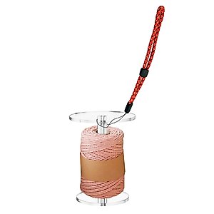 Portable Wrist Yarn Holder with Wrist Strap, Acrylic Yarn Organizer Storage Prevents Yarn Tangling and Misalignment Wool Mini Yarn Holder for Knitting Crocheting Supplies Gift for Craft Lovers