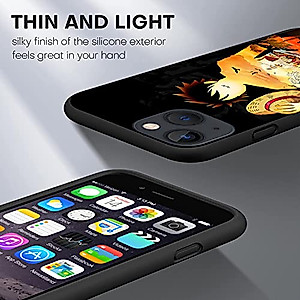 Fnrmom Anime Phone Case Compatible with iPhone 13 Mini, Straw Hat Boy Anime Pattern Design for iPhone 13 Mini Cases for Teens Men Boys Girls Shock Protective Cover Case for 5.4 inch iPhone 13 Mini