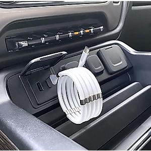 New Magnetic Charging Cable USB-Lighting New Winding Technology Very Organized 3ft Long Fashionable 3A Fast Charging Data Transfer Cord (Lighting)