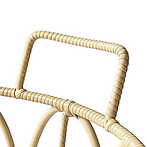 Better Homes & Gardens Large Natural Poly Rattan Open Weave Round Basket, Beige