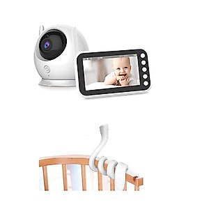 Video Baby Monitor with Camera and Audio & Original Monitor Baby Monitor Mount Shelf Flexible Camera Stand