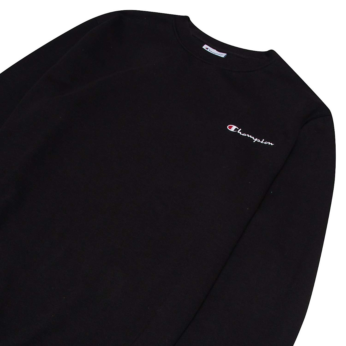 Champion Crewneck Sweatshirt Big and Tall - Fleece Pullover Sweatshirt for Men Black