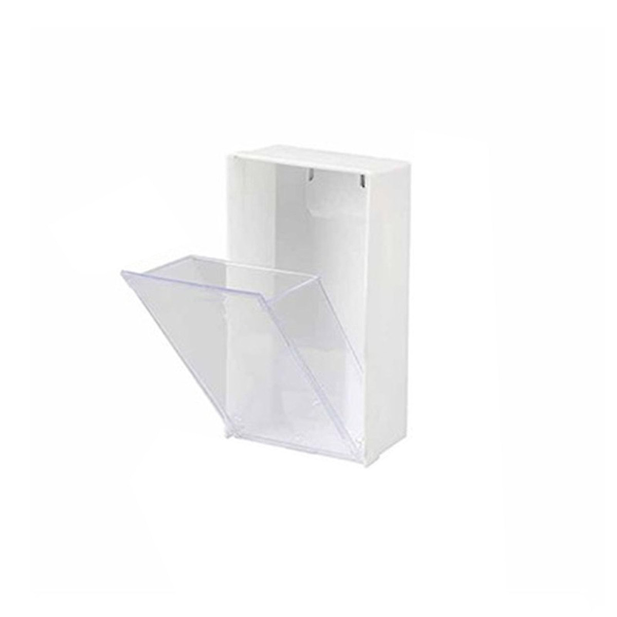 IOOOFU Magnetic Wall Mounted Bathroom Organizer Cotton Pad Holder Makeup Box Plastic Storage Container for Cotton Swabs Jewelry