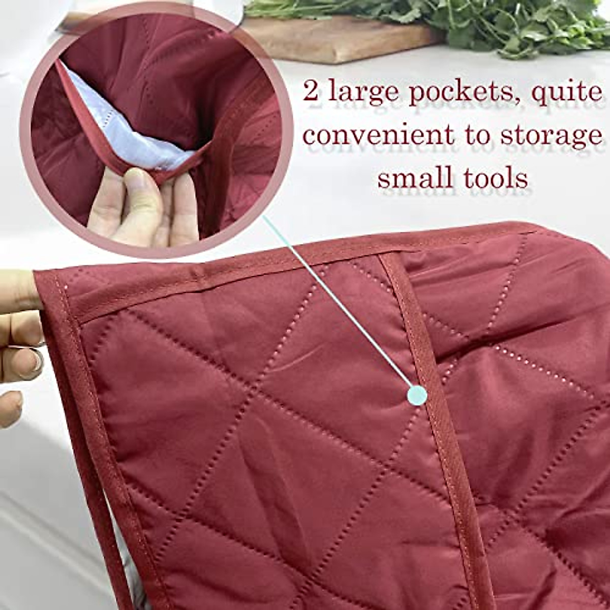 Becony Convection Toaster Oven Cover - Smart Microwave Oven Protector Waterproof Dustproof and Stain Resistant,Outdoor Kitchen Accessories(Red)