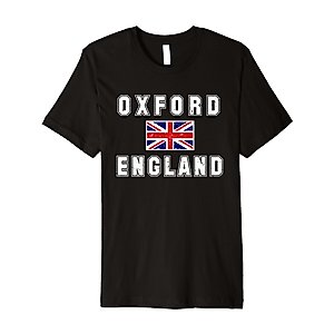 Oxford England Tshirt With Union Jack Flag