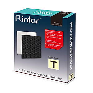Flintar HR900 H13 True HEPA Replacement Filter T, Compatible with Winix HR900 Air Purifier, H13 Grade True HEPA and Activated Carbon Filter, Item Number 1712-0093-00, Filter T