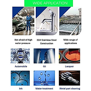 INTBUYING Heavy Duty Water Filter Shell Housing Whole House Water Purification of 304 Stainless Steel -10 inch Filter 1 inch NPT Inlet and Outlet with Bracket and Wrench Pin