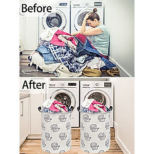 ESSME Baby Hamper,Nursery Laundry Basket,Lion Storage Basket,Toy bin for Boys, Gift Baskets,Room Decor,Home Organizer (Lions)