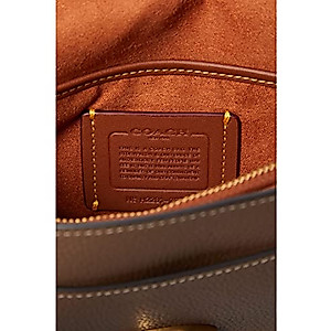 COACH Polished Pebble Leather Tabby Shoulder Bag 26 Dark Stone One Size