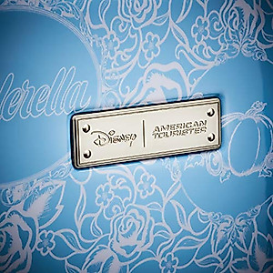 AMERICAN TOURISTER Disney Hardside Luggage with Spinner Wheels, Light Blue, Carry-On 21-Inch